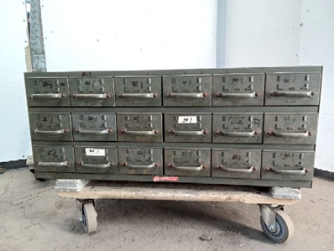 Storage - Equipto Metal Hardware Storage 18 Drawers (Vintage ...
