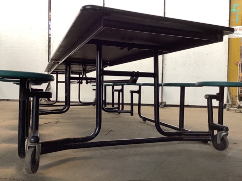 Table Commercial Folding - Mobile Cafeteria Table Laminate w/16 Seat ...