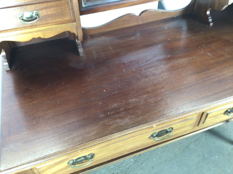 Table - Dressing Table W/ Mirror And 4 Drawers - Construction Junction