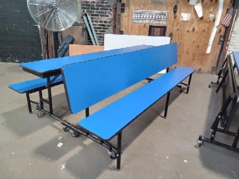 Table - Mobile Convertible Bench Cafeteria Table - Construction Junction