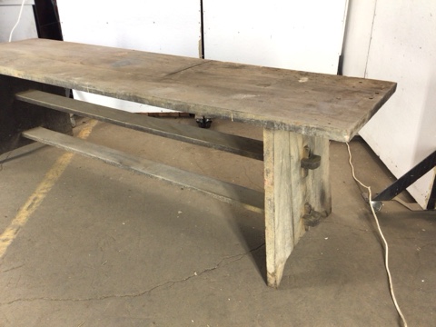 Table - Oak Trestle , Wedged Mortise And Tenon - Construction Junction