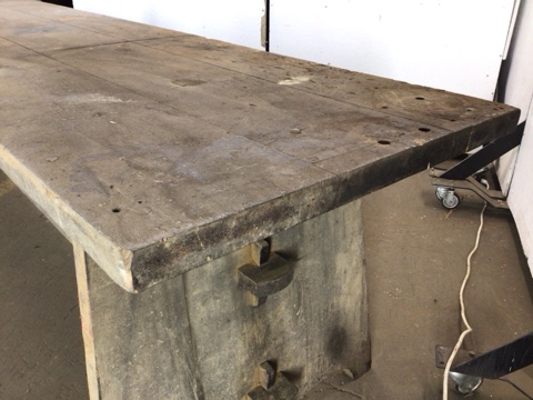 Table - Oak Trestle , Wedged Mortise And Tenon - Construction Junction