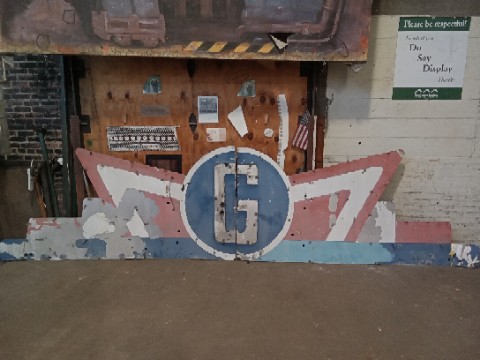 The Garden Theater Outdoor Marquee Sign (Chipped Paint) - Construction ...