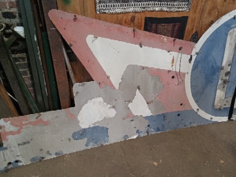 The Garden Theater Outdoor Marquee Sign (Chipped Paint) - Construction ...