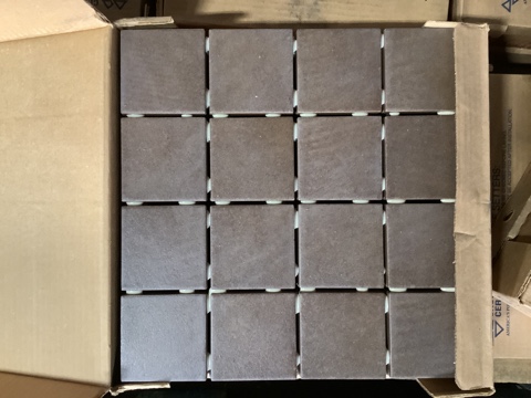 Tile Ceramic LOT - Brown Crossville Ceramics 4x4 Mosaic 128SF (Surplus ...