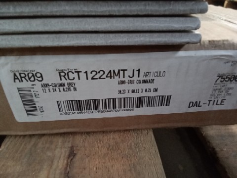 Tile Porcelain - Daltile Column Grey 12x24 (80sqft) - Construction Junction