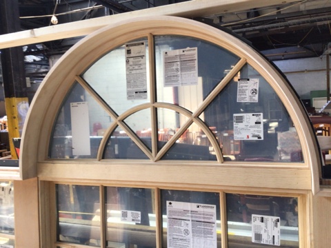 Window Casement - Andersen Composite 3 Panel w/Sunburst Black Vinyl and ...