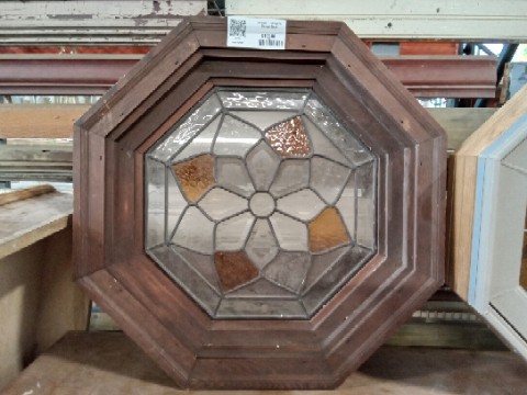 Window - Octagonal Stained Glass - Construction Junction