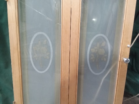 Window Shutters - Double Panel Wooden Shutter With Glass - Construction ...