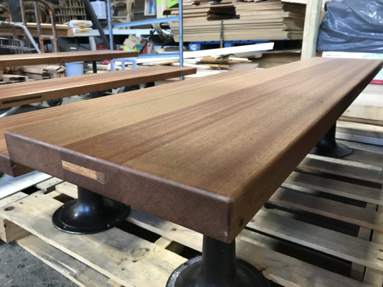 Constructed At The Junction Mahogany Benches - Construction Junction