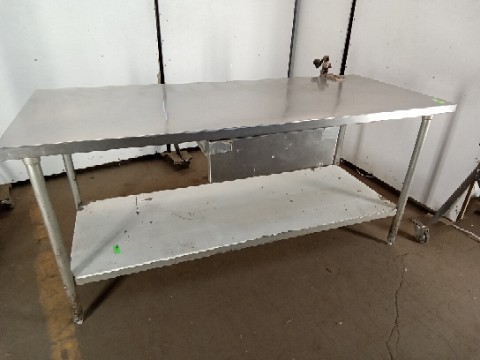 REDUCED Table - Stainless Steel Prep Table w/Shelf - Construction Junction