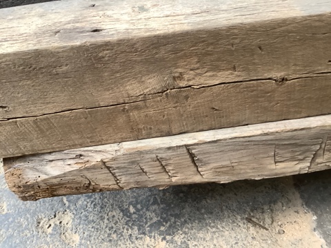 Salvaged Lumber - Barn Beam - 35.3 BF Chestnut - Construction Junction